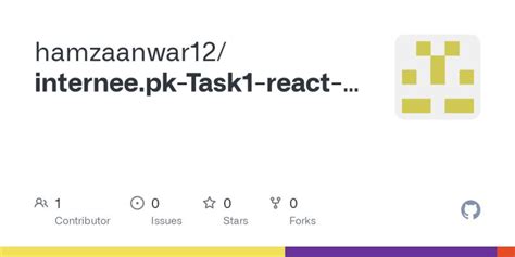 Hamza Anwar On Linkedin Github Hamzaanwar12interneepk Task1 React