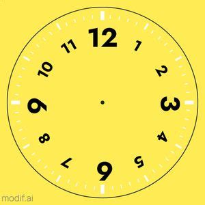 Clock Without Hands Design Template Mediamodifier