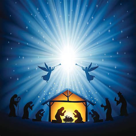 860 Nativity Shepherds Stock Illustrations Royalty Free Vector