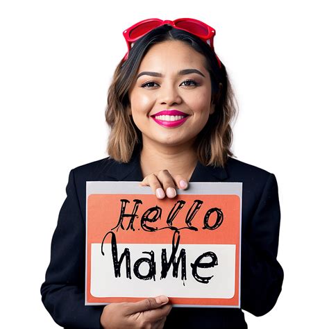 Download Hello My Name Is Social Gathering Label Png 05252024