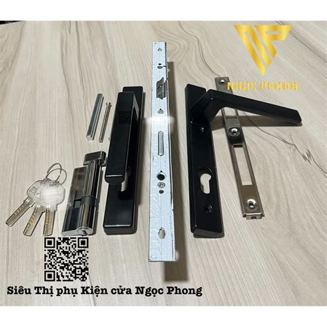 Bộ Khoá đơn điểm Kinlong Chính Hãng Cửa đi Xingfa Màu đen Shopee Việt Nam
