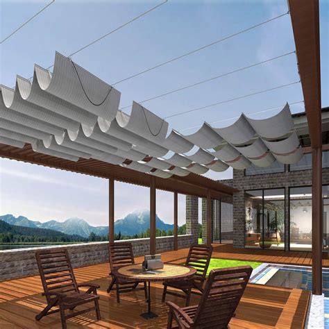 Buy Patio Pergola Shade Cover For Deck Backyard Canopy Shade Awnings