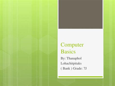 PPT Computer Basics PowerPoint Presentation Free Download ID 8965607