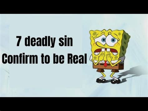 Spongebob 7 deadly sin theory confirm to being REAL!! - YouTube