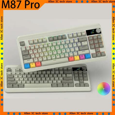 Xvx Woman M87 Pro Teclado Mec Nico Sem Fio Bluetooth Usb Hot Swap Bot O