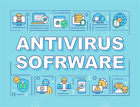 Banner Of Word Concepts Antivirus Software Safeguarding Personal Information Vector General