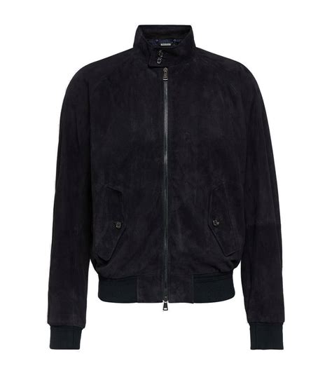 Ralph Lauren Purple Label Torrence Suede Bomber Jacket Ralph Lauren