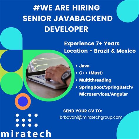 Bavani T On Linkedin Javabackenddeveloper Brazil Java C Remoteopportunity Fulltime