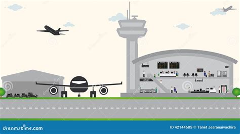 Airport Vector Stock Vector Illustration Of Isolated 42144685