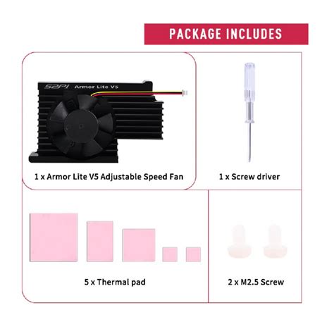 52Pi Armor Lite V5 Heatsink With Fan For Raspberry Pi 5 Buy Online At Low Price In India