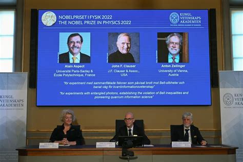 Le Prix Nobel De Physique Attribué à Un Trio Franco Austro Américain De