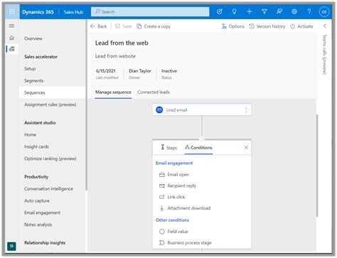 D365 Sales Accelerator Adaptive Sequences Dynamics 365 Talk