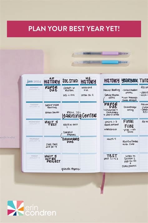 Plan Your Best Year Yet With Erin Condren Teacher Lesson Planners