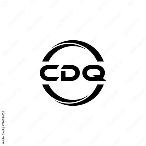 Cdq Letter Logo Design With White Background In Illustrator Cube Logo