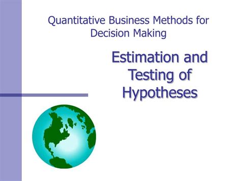 Ppt Quantitative Business Methods For Decision Making Powerpoint