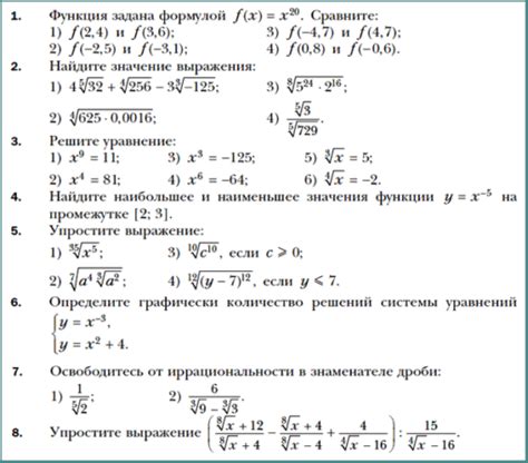 Мерзляк 10 класс Контрольная 2 по алгебре 4 варианта