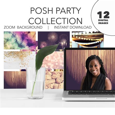Zoom Background Posh Party Collection Student Teacher Classroom