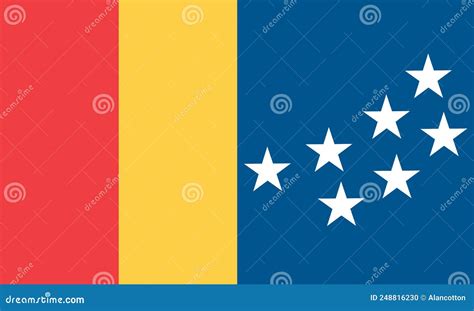Flag Of Durham City North Carolina Stock Vector Illustration Of