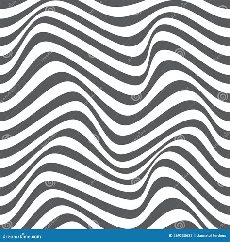 Simple Black White Wave Pattern Stock Vector Illustration Of Wave Brand 269230632