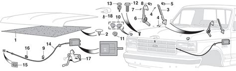 Hood Components For 1987 96 Ford F 150 F 250 F 350 And Bronco Lmc Truck