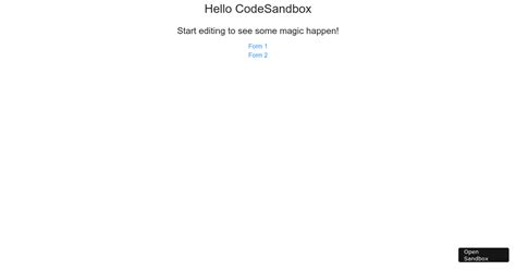 React Router Navigation Confirm Examples CodeSandbox
