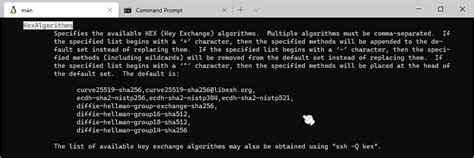 SSH No Matching Key Exchange Method Found CoP PSU IT Blog