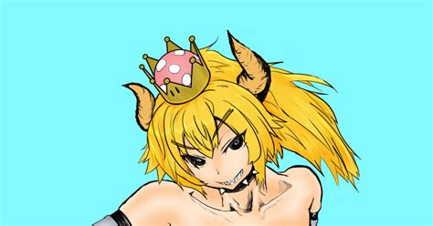 クッパ姫 近頃流行りのクッパ姫落描き にょわわサークル猫烏賊のイラスト Pixiv