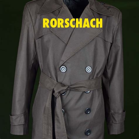 Premium Rorschach Costume Trenchcoat Movie Version Etsy