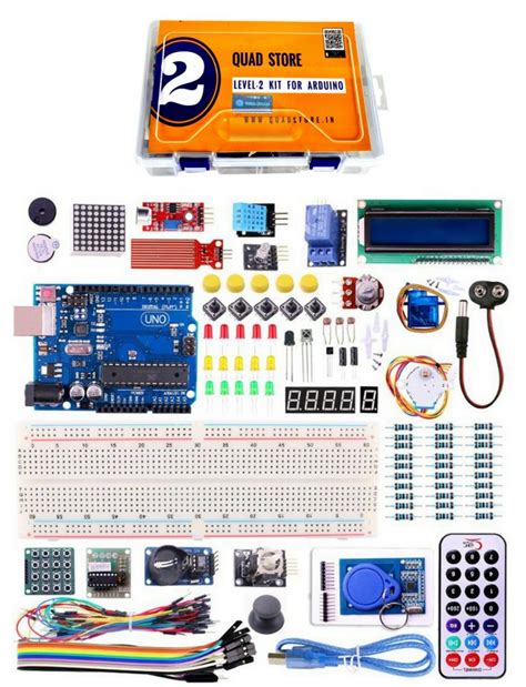 quad store level 2 kit compatible with arduino ide and uno r3 advance