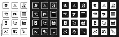 Set Murder Police Megaphone Electric Shocker Flasher Siren Prison Window Sheriff Hat With