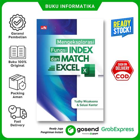Jual Buku Mengeksplorasi Fungsi INDEX Dan MATCH Excel Shopee Indonesia