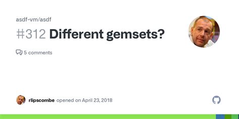 Different Gemsets Issue 312 Asdf Vm Asdf GitHub