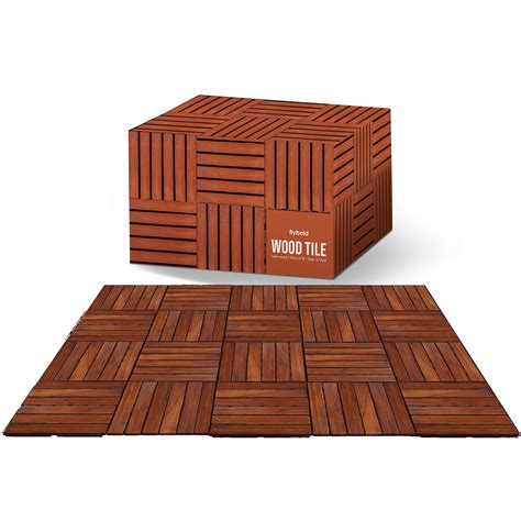 Buy Wood Interlocking Flooring Tiles Solid Teak Wood Oiled Finish Pack