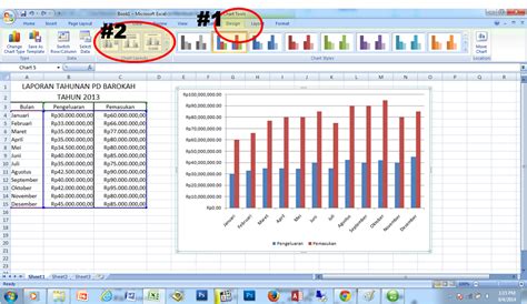 The Gorolong Cara Memasukan Chart Title Judul Grafik Di Microsoft Excel