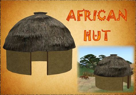 Second Life Marketplace African Hut Boxed