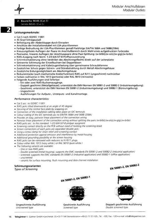 Modular Anschlubdosen Modular Outlets Chatwithmanuals Interactive