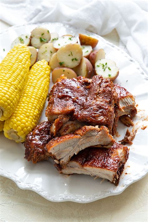 Baked Barbecue Pork Ribs The Blond Cook