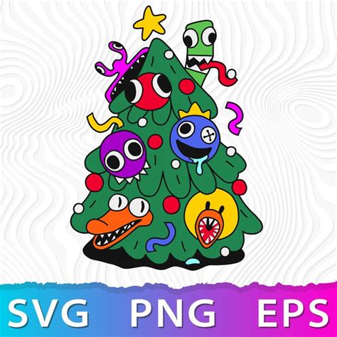 Rainbow Friends Svg Rainbow Friends Christmas Svg Rainbow Inspire