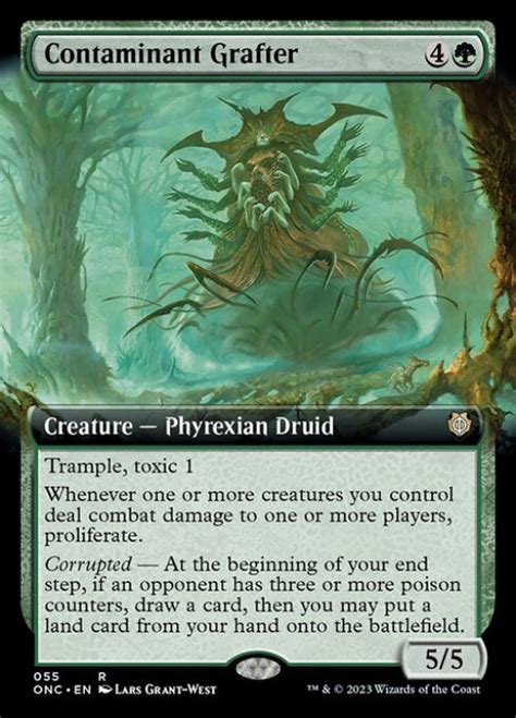 Magic The Gathering Phyrexia All Will Be One Commander Single Card Rare Contaminant Grafter 55