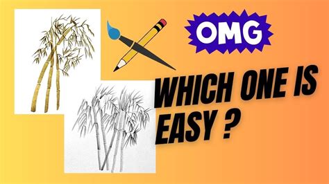 How To Draw Bamboo Tree Techniques Ytshort Artist Shortsvideo YouTube