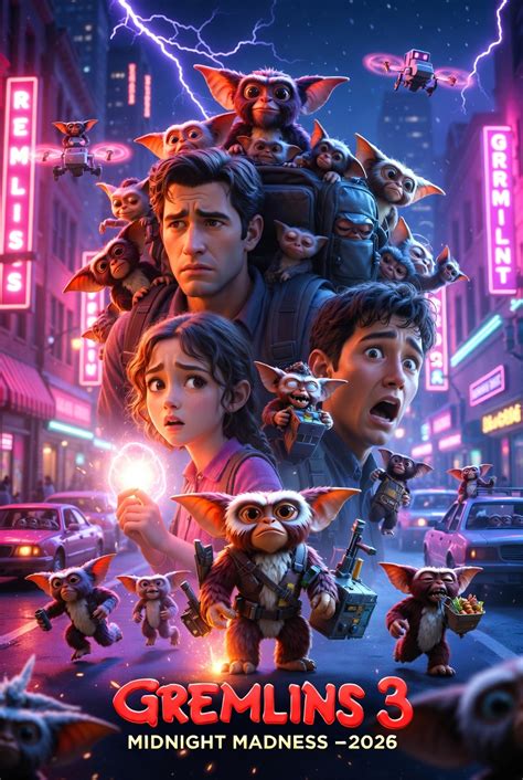 Silver 🎬 Gremlins 3 Midnight Madness 2026 👉 Zach Galligan Phoebe