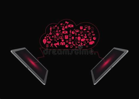 Technology Connection Concept Abstract Tree Stock Vector Illustration Of Cloud Design 71145652