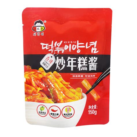 5包包邮小伙子美味炒年糕酱150g韩式辣酱石锅拌饭酱甜辣酱辣椒酱 虎窝淘