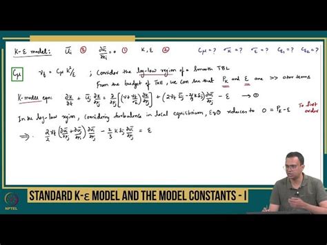 Free Video Standard K ε Model And The Model Constants Part I From Nptel Noc Iitm Class Central