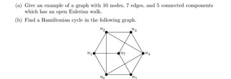Solved A Give An Example Of A Graph With Nodes Chegg