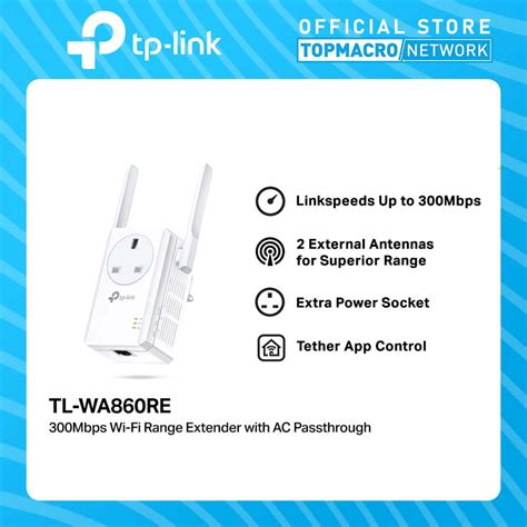 TP LINK 300MBPS WIFI RANGE EXTENDER WITH AC Shopee Malaysia