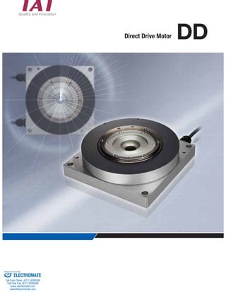 Iai Direct Drive Motor Specsheet PDF