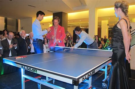 Nadal Djokovic Y Nalbandian Jugando Al Ping Pong En Buenos Aires