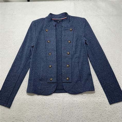 Tommy Hilfiger Tommy Hilfiger Xs Military Band Navy Blue Blazer Jacket