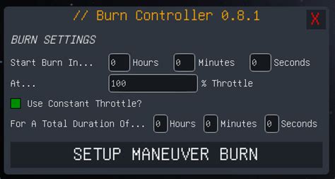 Burn Controller 081 Ksp2 Mod Releases Kerbal Space Program Forums